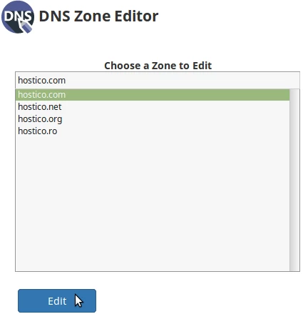 Editing a DNS zone using the WHM Edit DNS Zone function | Hostico