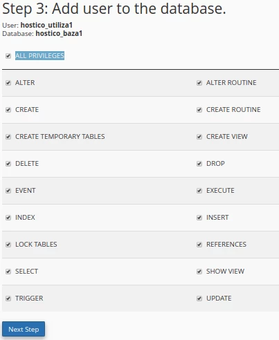 Creating a database in the cPanel using MySQL Database Wizard | Hostico